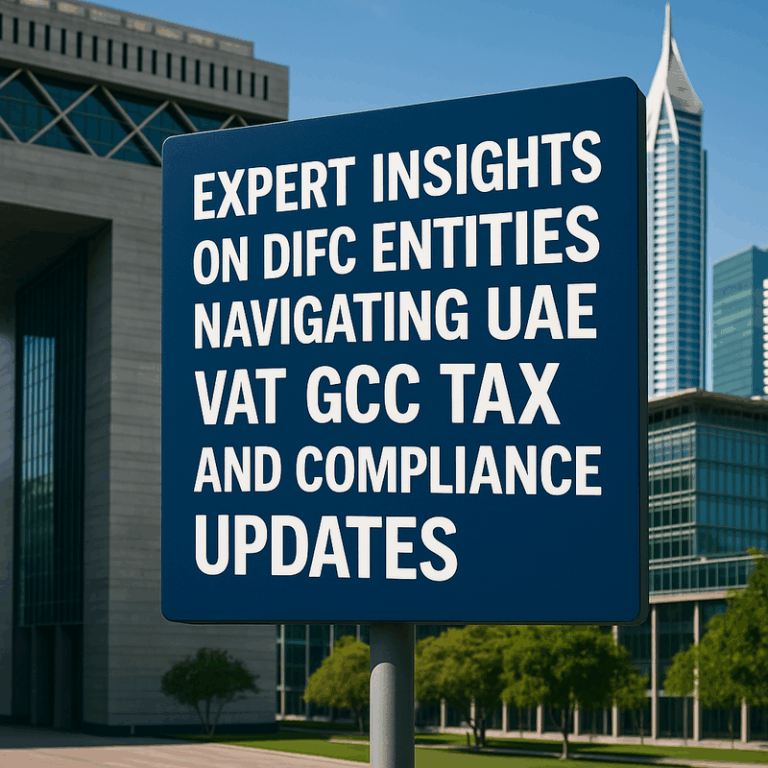 Expert Insights on DIFC Entities Navigating UAE VAT GCC Tax and ...
