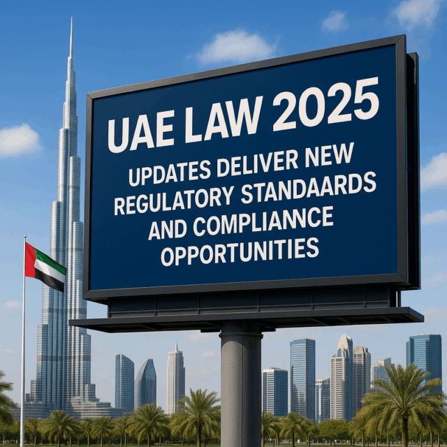 UAE Law 2025 Updates Deliver New Regulatory Standards and Compliance ...