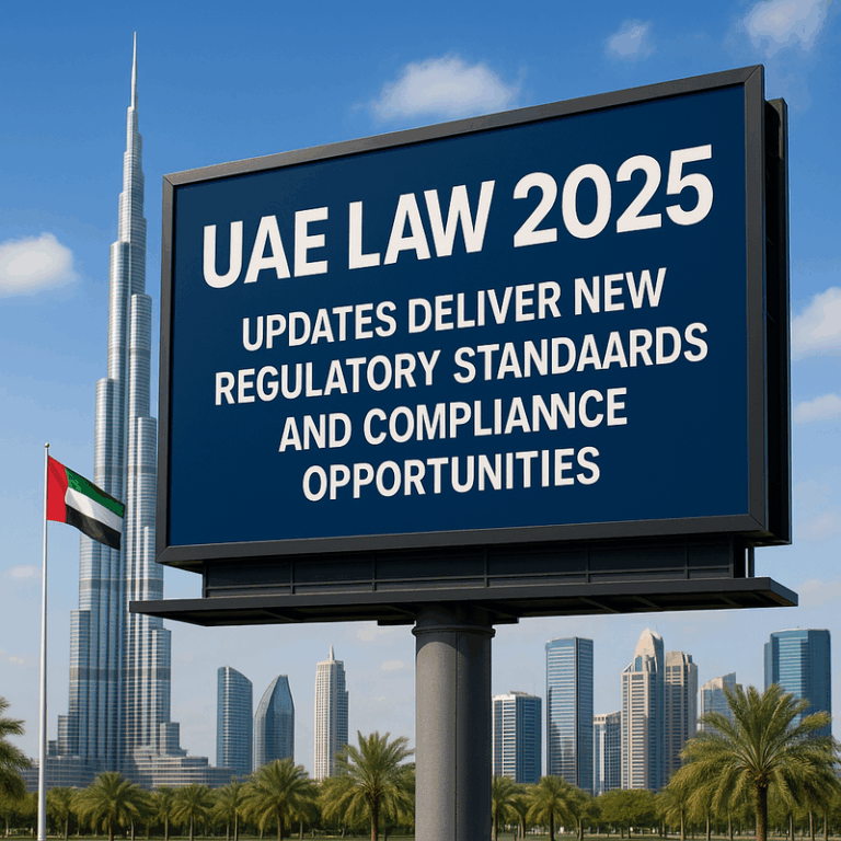UAE Law 2025 Updates Deliver New Regulatory Standards and Compliance ...