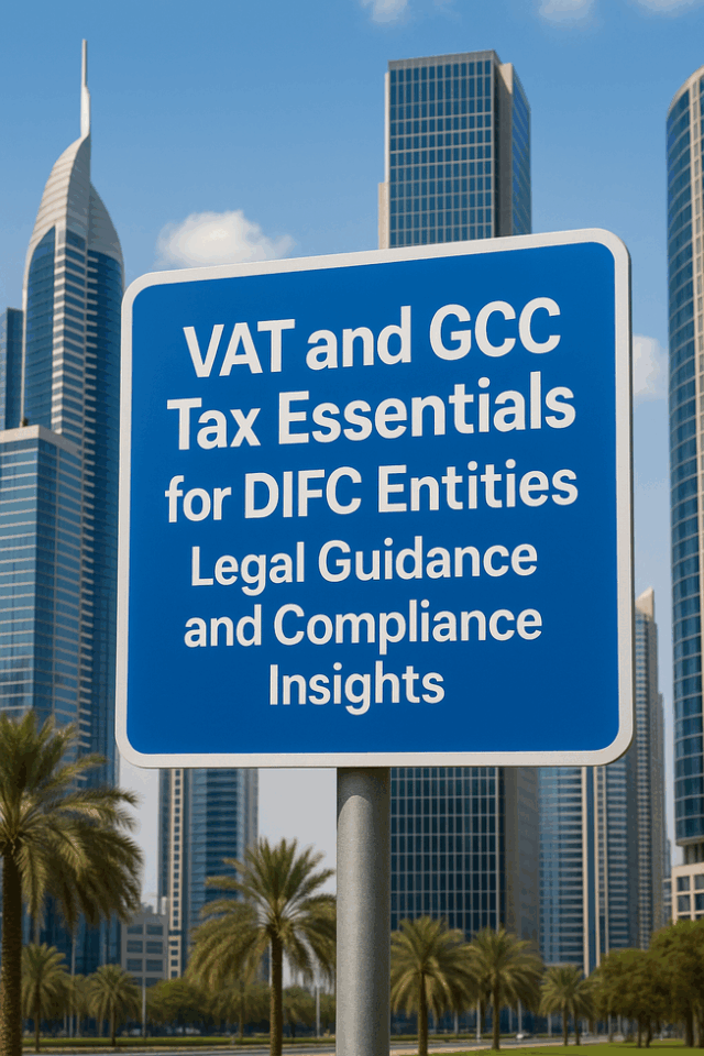 VAT and GCC Tax Essentials for DIFC Entities Legal Guidance and ...