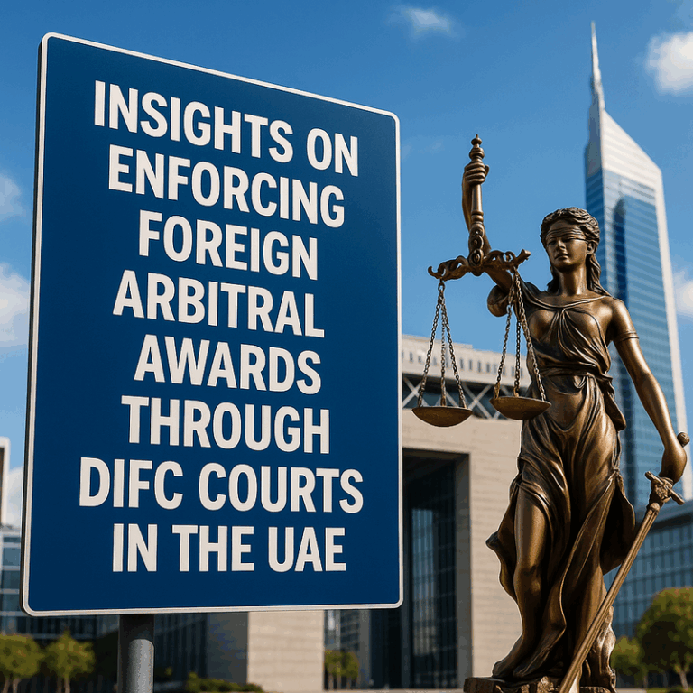 Insights on Enforcing Foreign Arbitral Awards Through DIFC Courts in ...