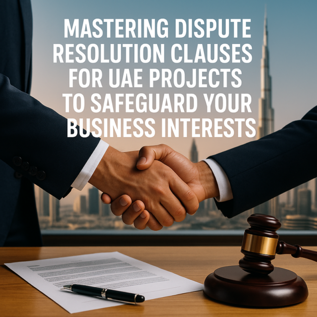 Mastering Dispute Resolution Clauses for UAE Projects to Safeguard Your ...